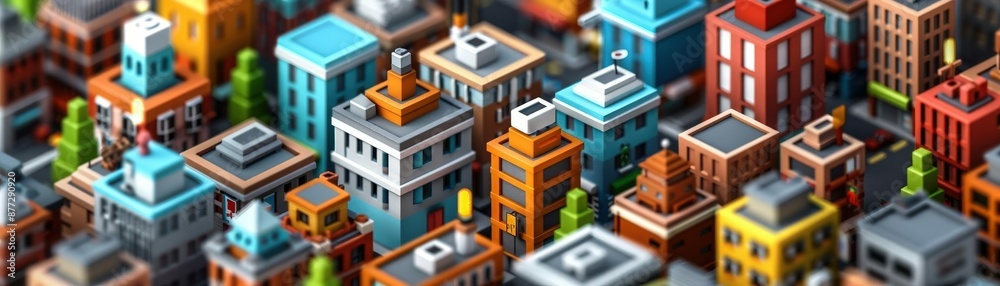 Retro pixel art city builder game assets Stock Illustration | Adobe Stock