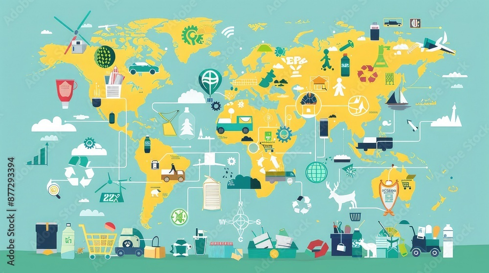 Global map showing countries with the best waste management practices ...