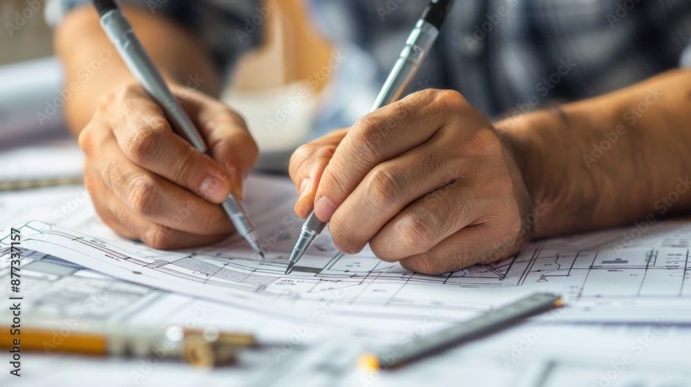 Describe the job of an architectural drafter, focusing on ...