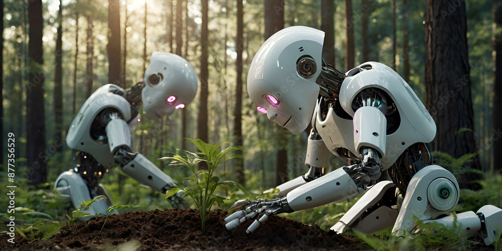 AI-generated image depicting an AI technology concept where AI-powered ...