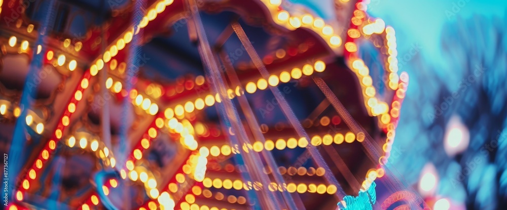 Colors of the amusement park neon sci fi futuristic illumination disco ...