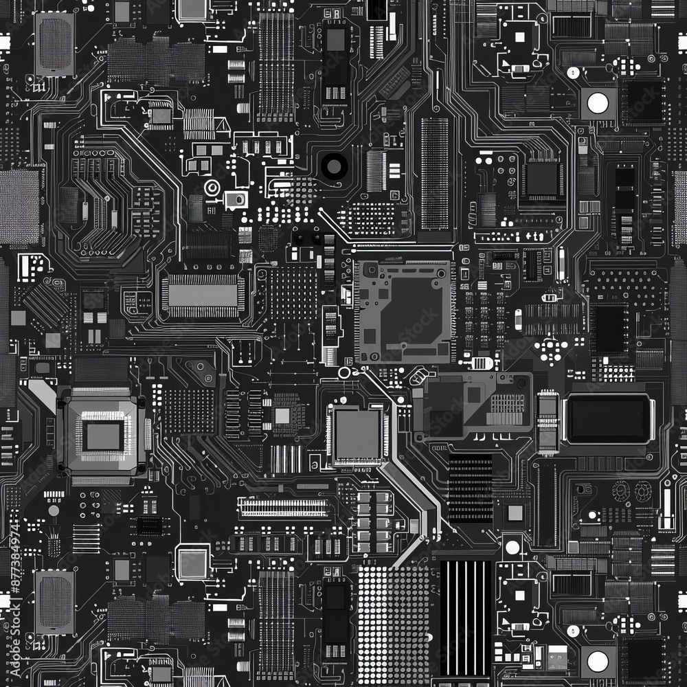 For 3D modeling, 8K greyscale cyberpunk displacement map texture Stock ...