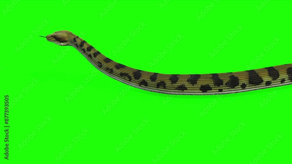 venom snake,anaconda snake danger snake,green screen video,green screen ...