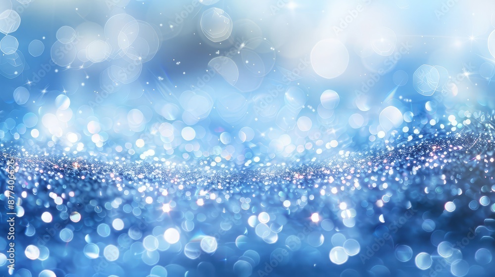 shiny blue graphic background with bokeh space for text,Texture of blue ...