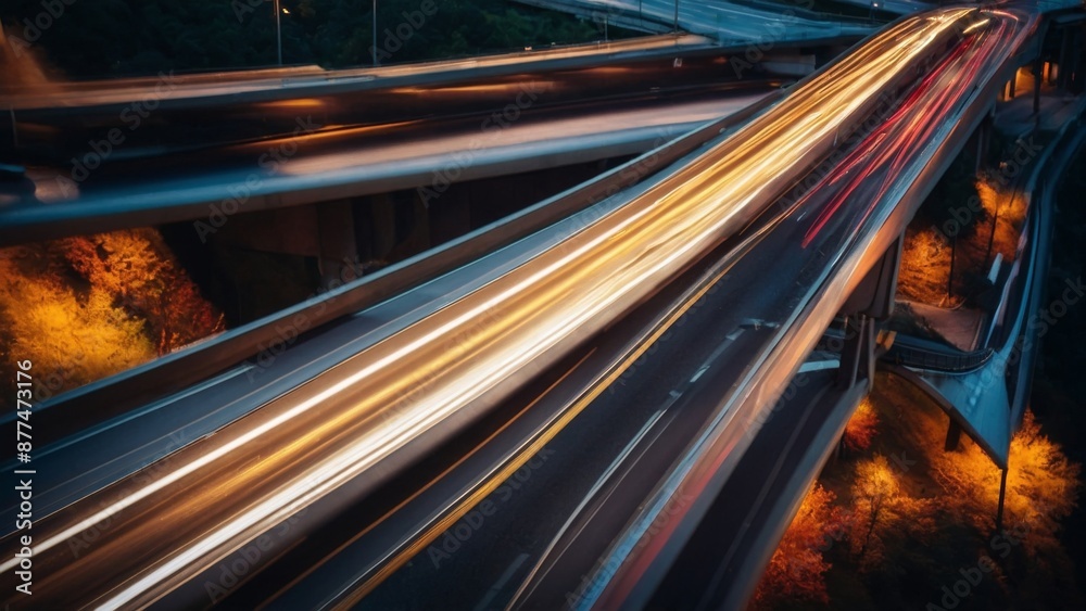 Abstract images of roads and routes, emphasizing direction and purpose ...