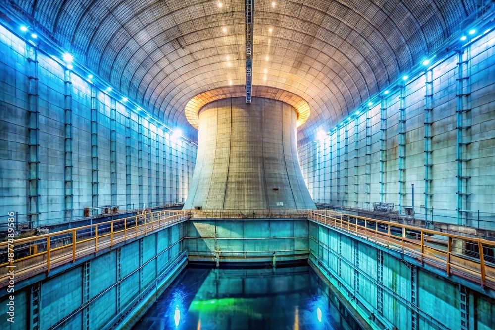 Underground cooling system of a nuclear reactor at a nuclear power ...