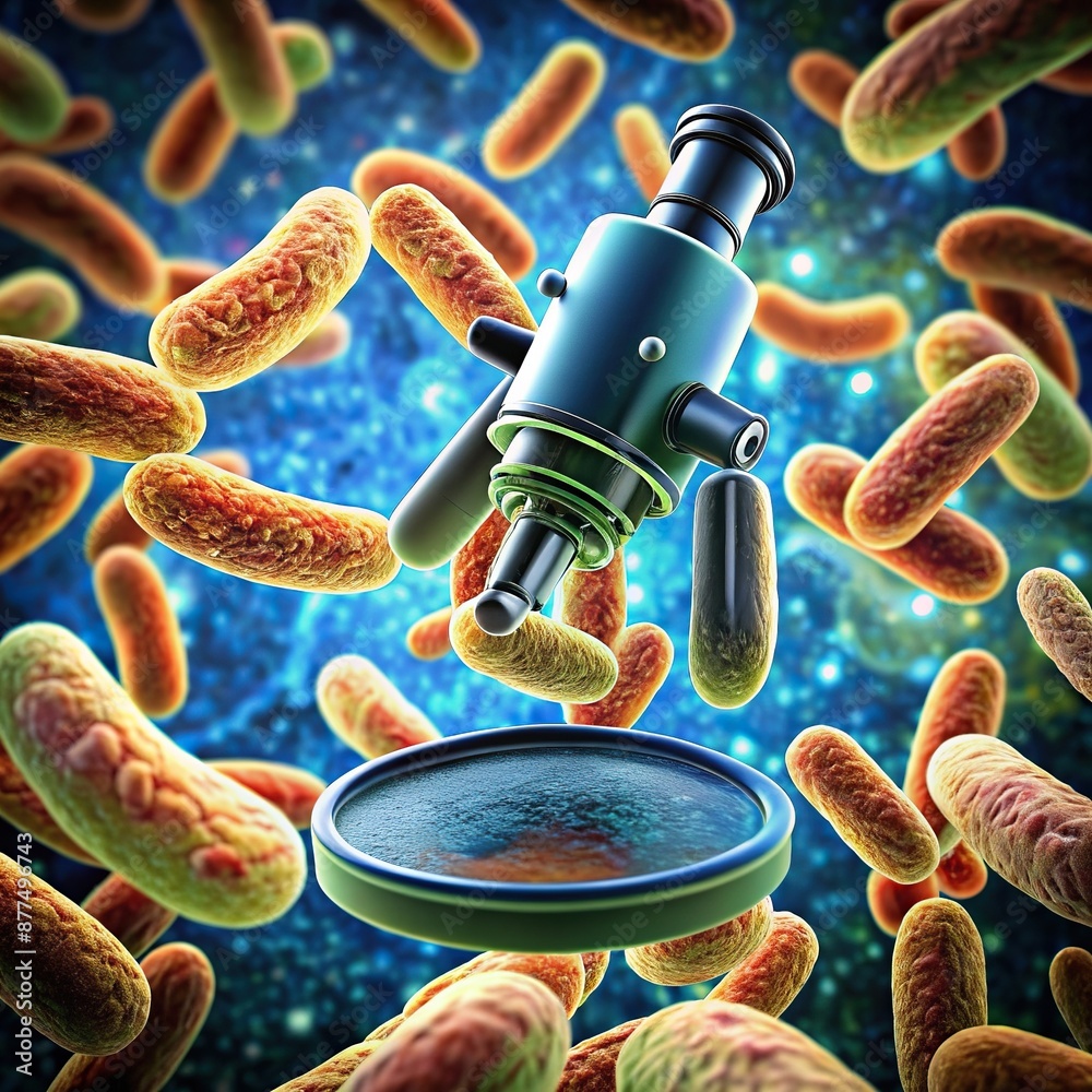 Escherichia Coli (E Coli ) cells or bacteria under microscope, Coli ...