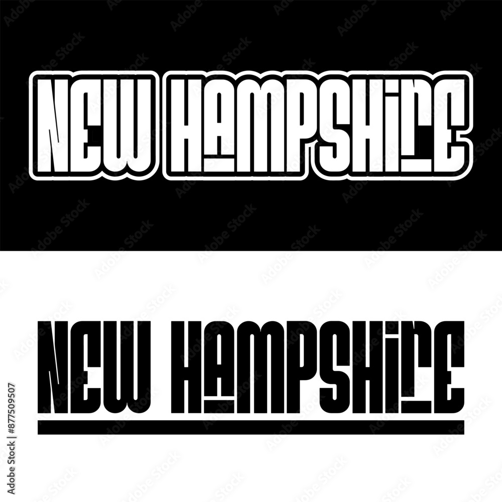 New Hampshire text effect vector. Editable college t-shirt design ...