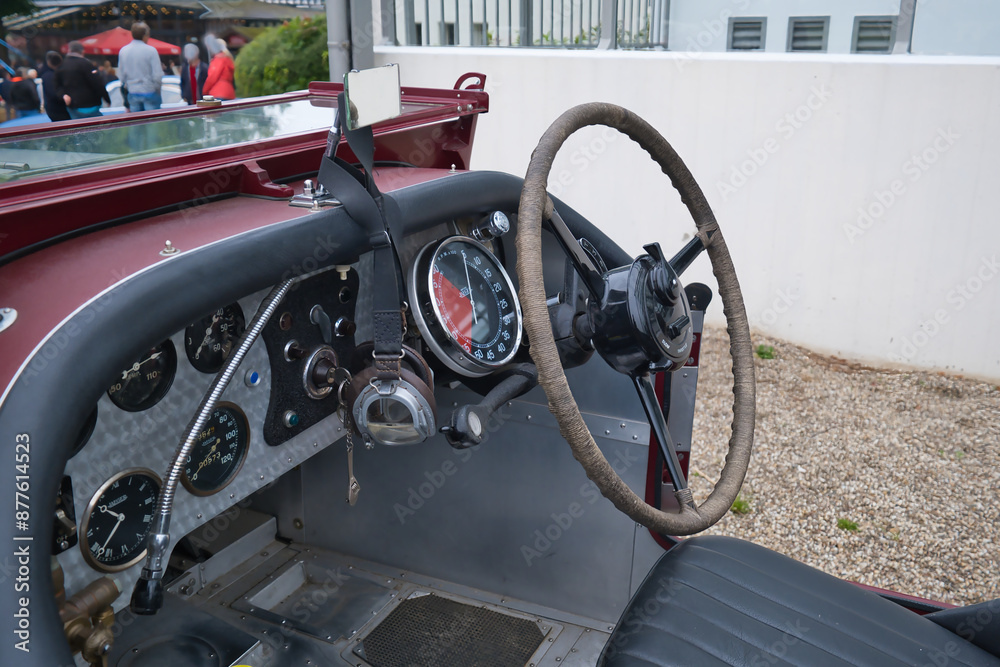 Cologne, Germany, 02-06-2024, Daimler vintage car from the 1920s, view ...