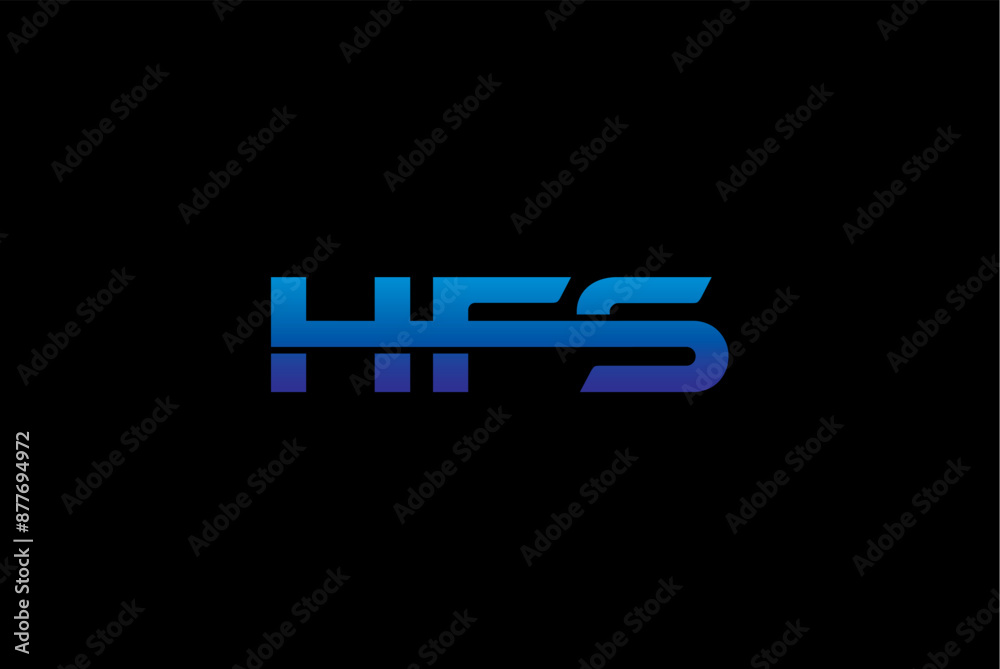 Letter HFS typography logo design vector reality free image editable ...