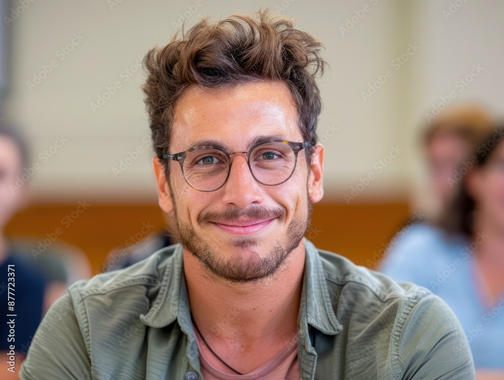 Confident Speaker Engaging Audience During Presentation, Effective ...