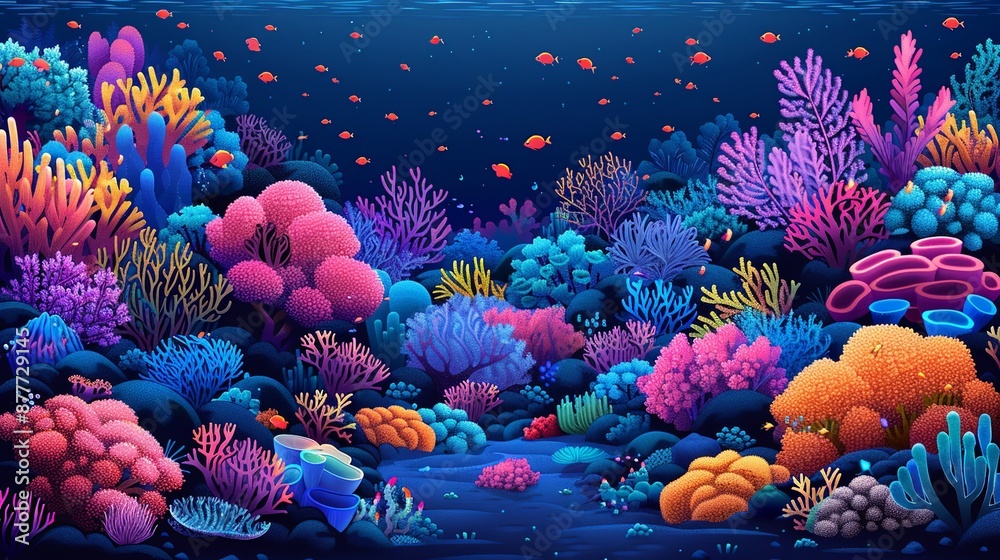 Colorful coral reefs showcase the stunning beauty of underwater ...