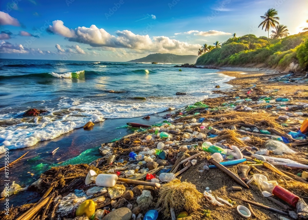 Toxic sludge and oil spills contaminate the pristine ocean, harming ...