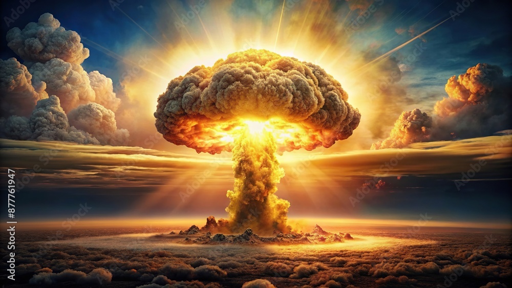 Strong nuclear explosion of atomic cells , explosion, cells Stock ...