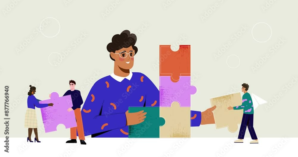 Business teamwork. Collaboration, cooperation and partnership. Moving ...