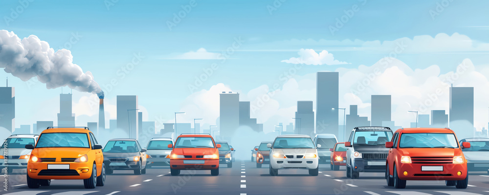 Visualization of gas emissions from various vehicles, Gas emissions ...
