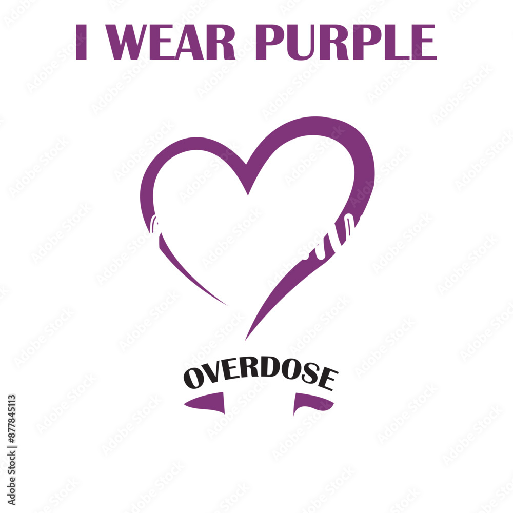 overdose awareness svg png bundle, overdose purple ribbon flag, drug ...