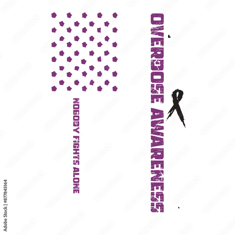 overdose awareness svg png bundle, overdose purple ribbon flag, drug ...
