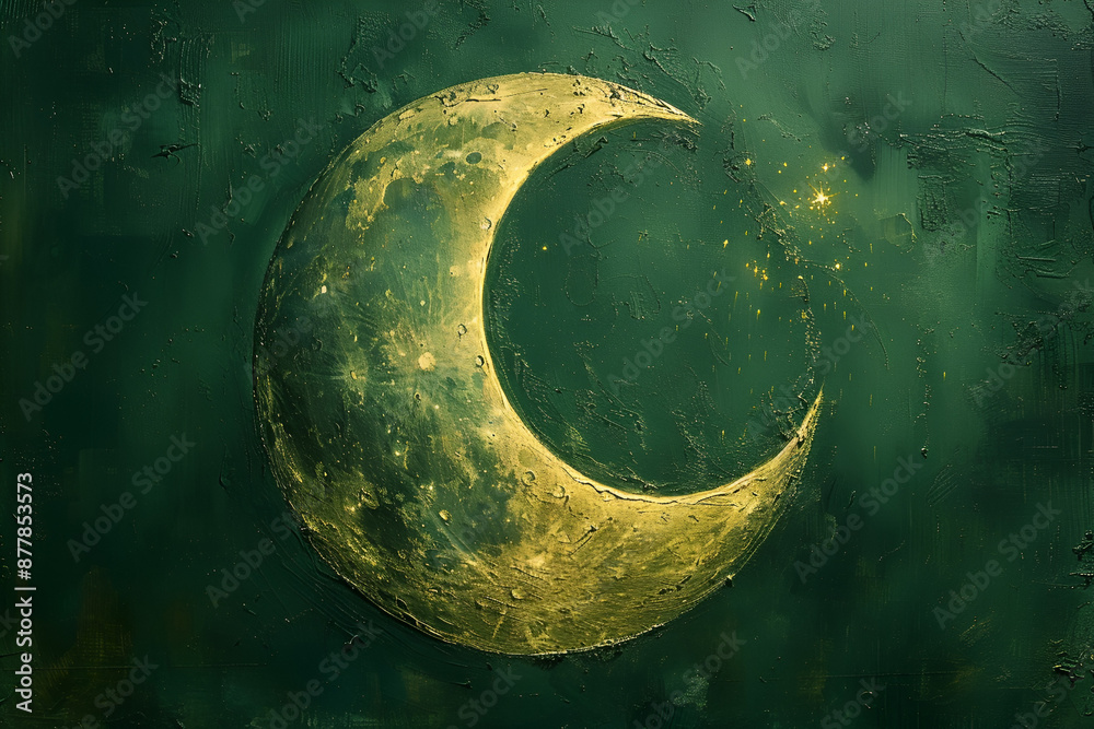 Free vector crescent isolated thin month 3d golden and silver ...