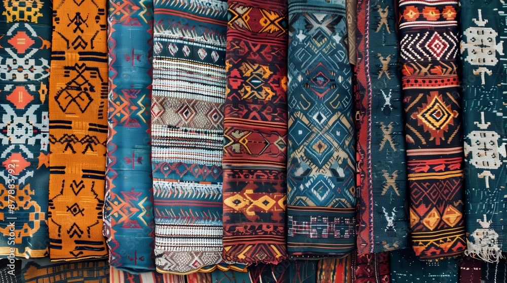 Line patterns in traditional textiles carry cultural significance ...