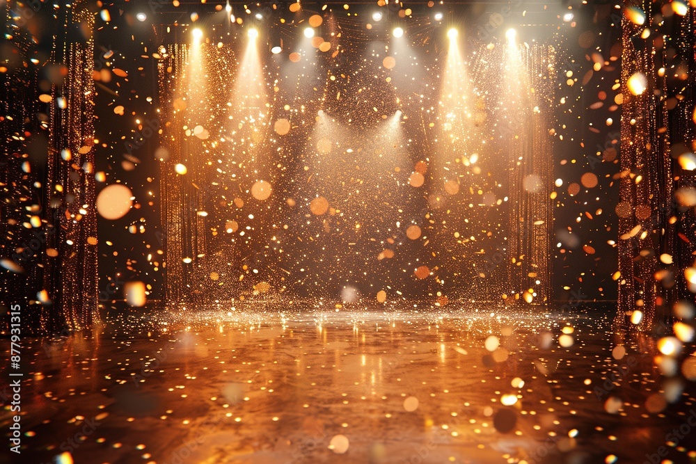 Glittering Concert Stage glitter background shades of light, Winner ...