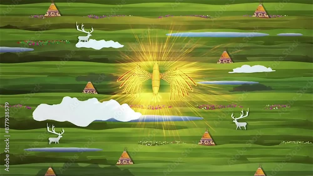 Visualization of the cuckoo bird fairytale of nenets people of the far ...