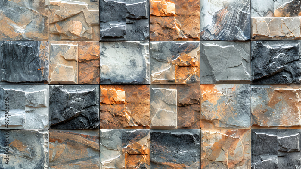 Exterior stone cladding tile design for an high rise building for first ...