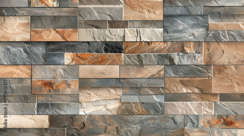 Exterior stone cladding tile design for an high rise building for first ...