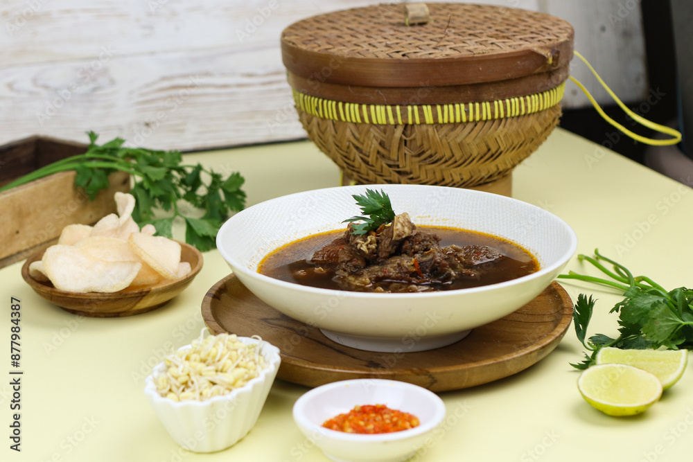 Rawon Daging Sapi or Indonesian beef black soup, traditional beef soup ...