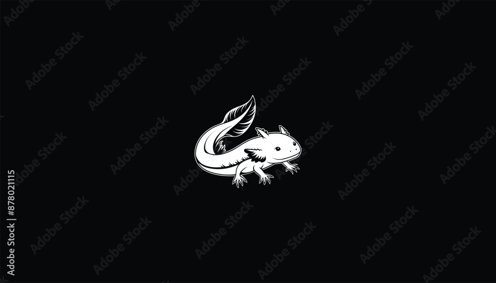 axolotl, axolotl logo, axolotl design, axolotl design logo, axolotl art ...