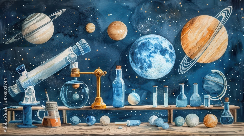 Planetary Science Lab A scene showing a laboratory where scientists ...