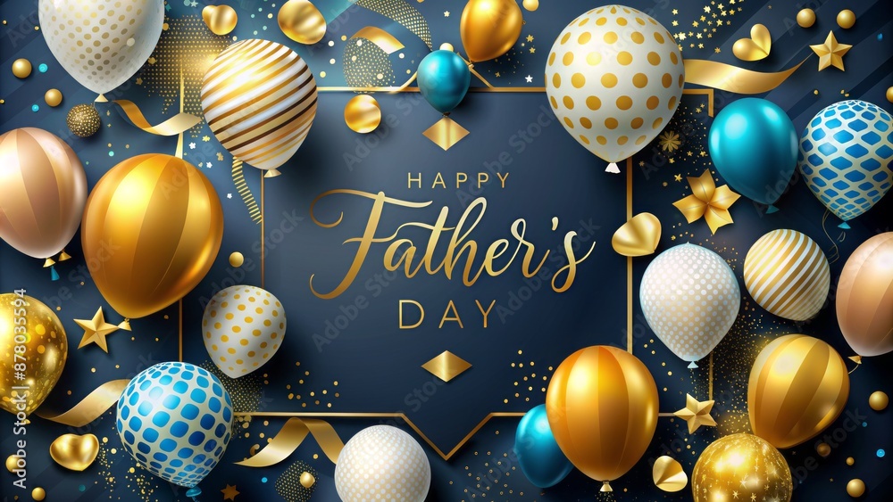Generate a breathtaking, photo-realistic Father's Day background with ...