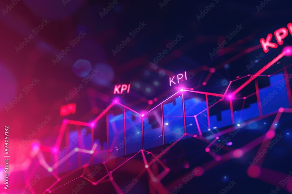 Abstract digital visualization of Key Performance Indicators (KPIs ...