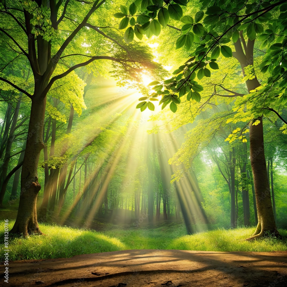 forest wallpaper Wallpaper made of light shadows sunlight touching tree ...