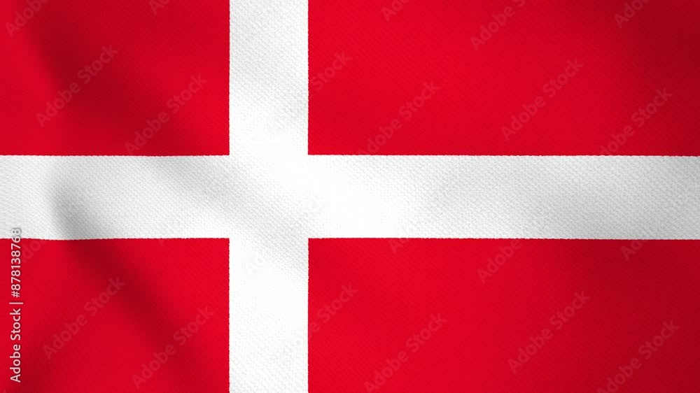 Denmark flag waving animation. Denmark flag waving animation for the ...