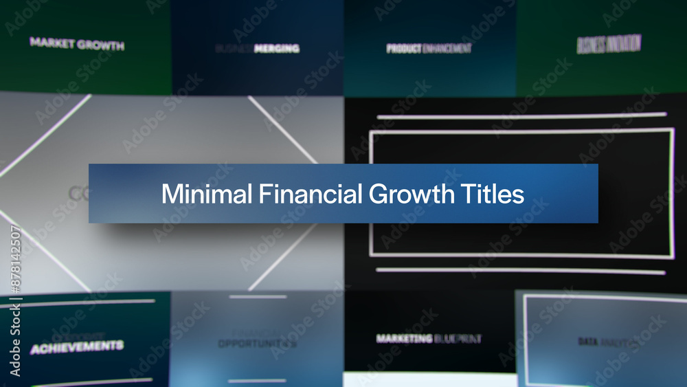 Minimal Financial Growth Titles | 10 Motion Titles with Control Panels ...