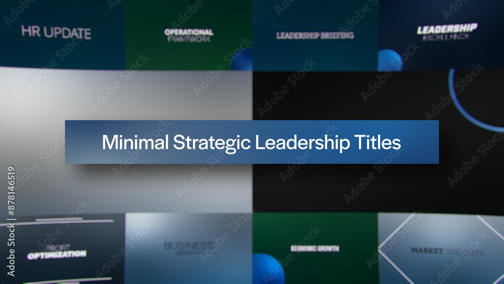Minimal Strategic Leadership Titles | 10 Motion Titles with Control ...