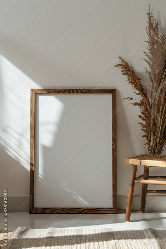 a mock up for a vertical frame, empty frame, no content in the frame ...