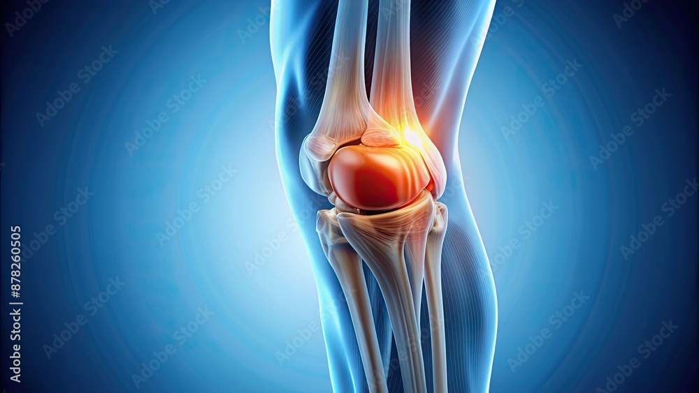 A medically accurate of an anterior cruciate ligament tear in the knee ...