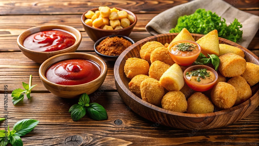 Salgadinhos ou Salgados Comida Brasileira Mix de salgadinhos ...