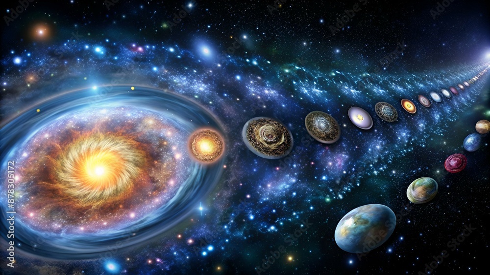 Cosmic Journey: Visual Timeline of Universe's Evolution from Big Bang ...
