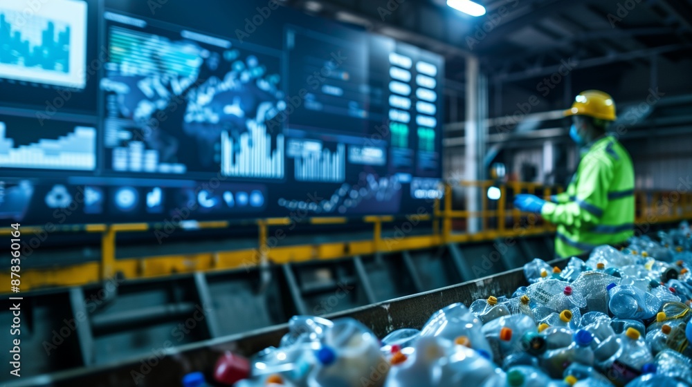 Modern waste management station utilizing data analytics to enhance ...