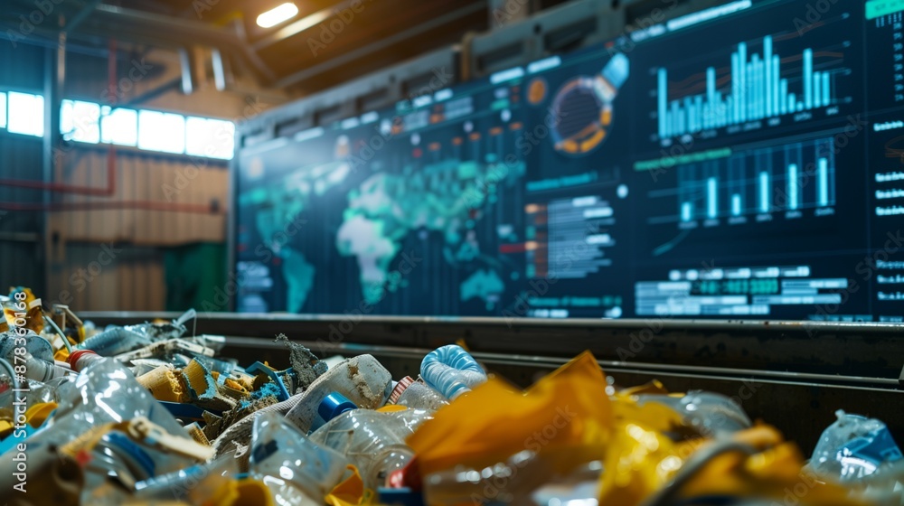 Modern waste management station utilizing data analytics to enhance ...