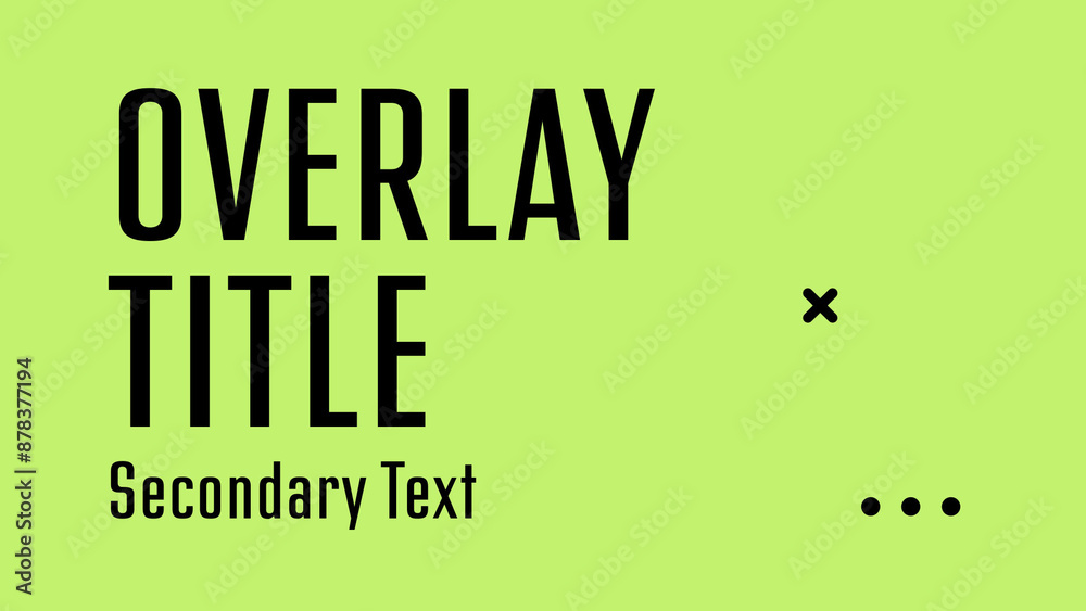 Animated Typeface Showcase 01 | Motion Typography Stock Template ...