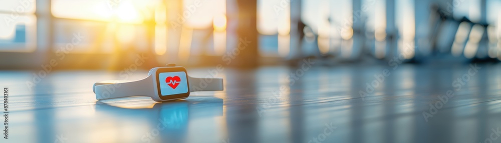 Wearable health monitors tracking vital signs in real-time copy space ...