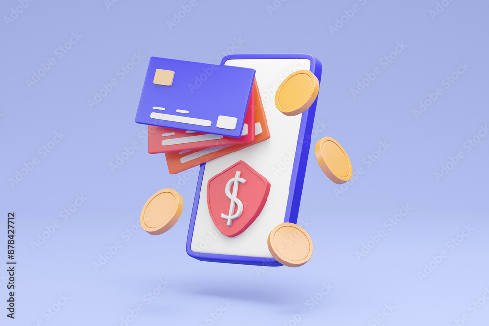 A comprehensive 3D render depicting the security and efficiency of ...