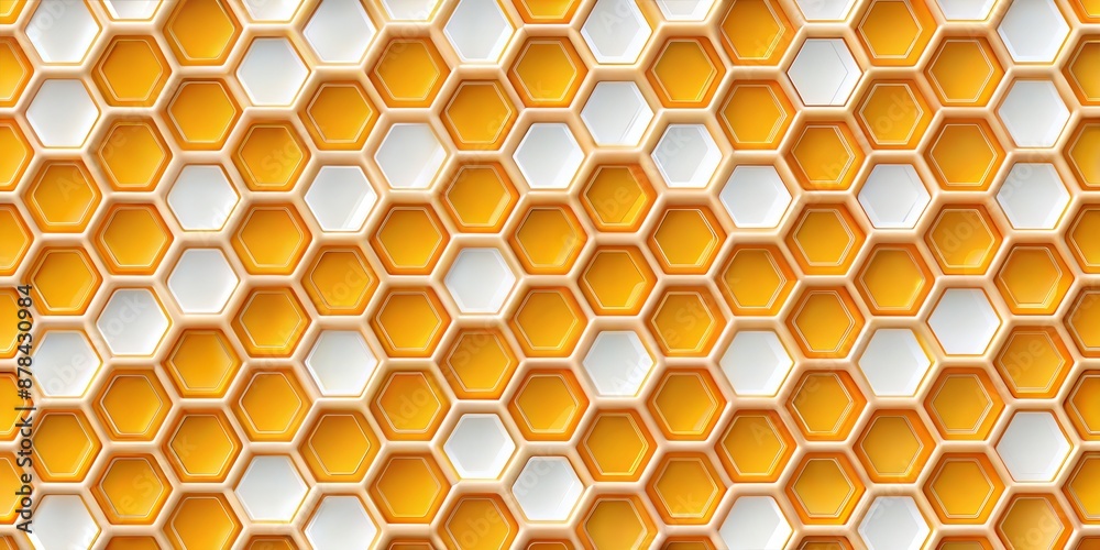 Background hexagon pattern honeycomb honey 3D abstract comb hive hex ...