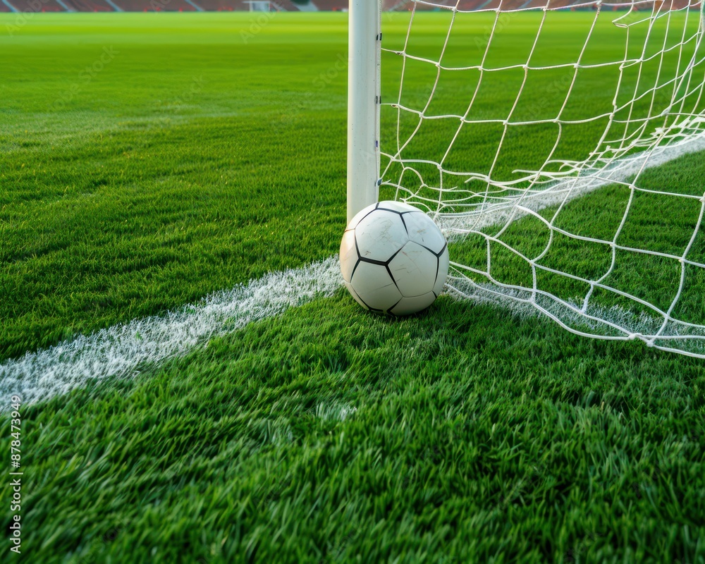 Soccer Goal Area The Crucial Zone for Scoring, Defined by White Lines ...