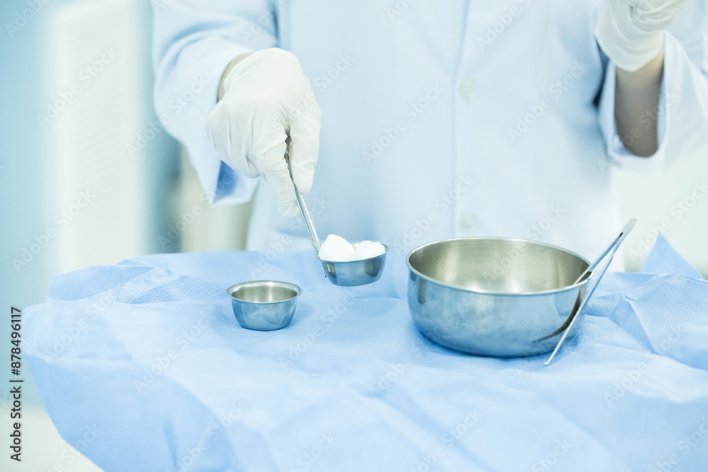 Doctor and dressing set for medical treatment.Surgical set and medical ...