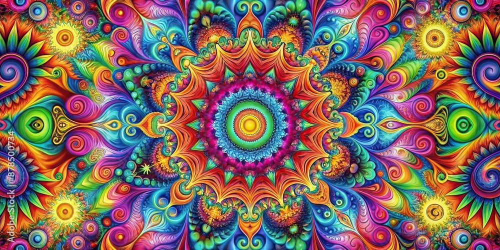 Dive into the Lively Psychedelic Patterns and Get Lost in an Abstract ...